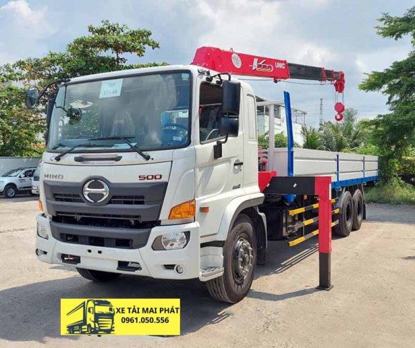 Hino 3 Chân 15 tấn Gắn Cẩu Unic 2026 - Xe Có Sẵn Giao Ngay